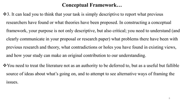 Conceptual Framework By Zewde Alemayehu Tilahun | PPTX