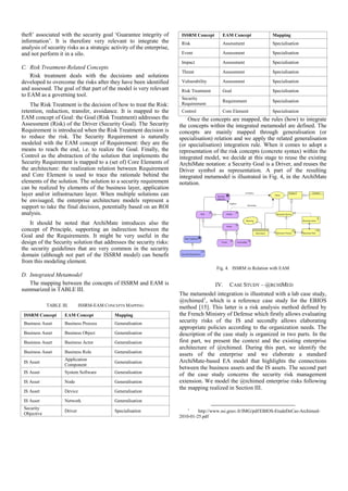 Conceptual integration of enterprise architecture management and security risk management | PDF
