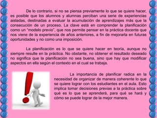 Conceptualización y enfoques de la planificación | PPTX