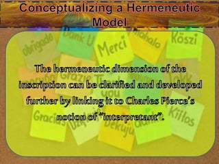 Conceptualizing a hermeneutic model | PPTX