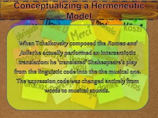 Conceptualizing a hermeneutic model | PPT