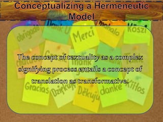 Conceptualizing a hermeneutic model | PPTX