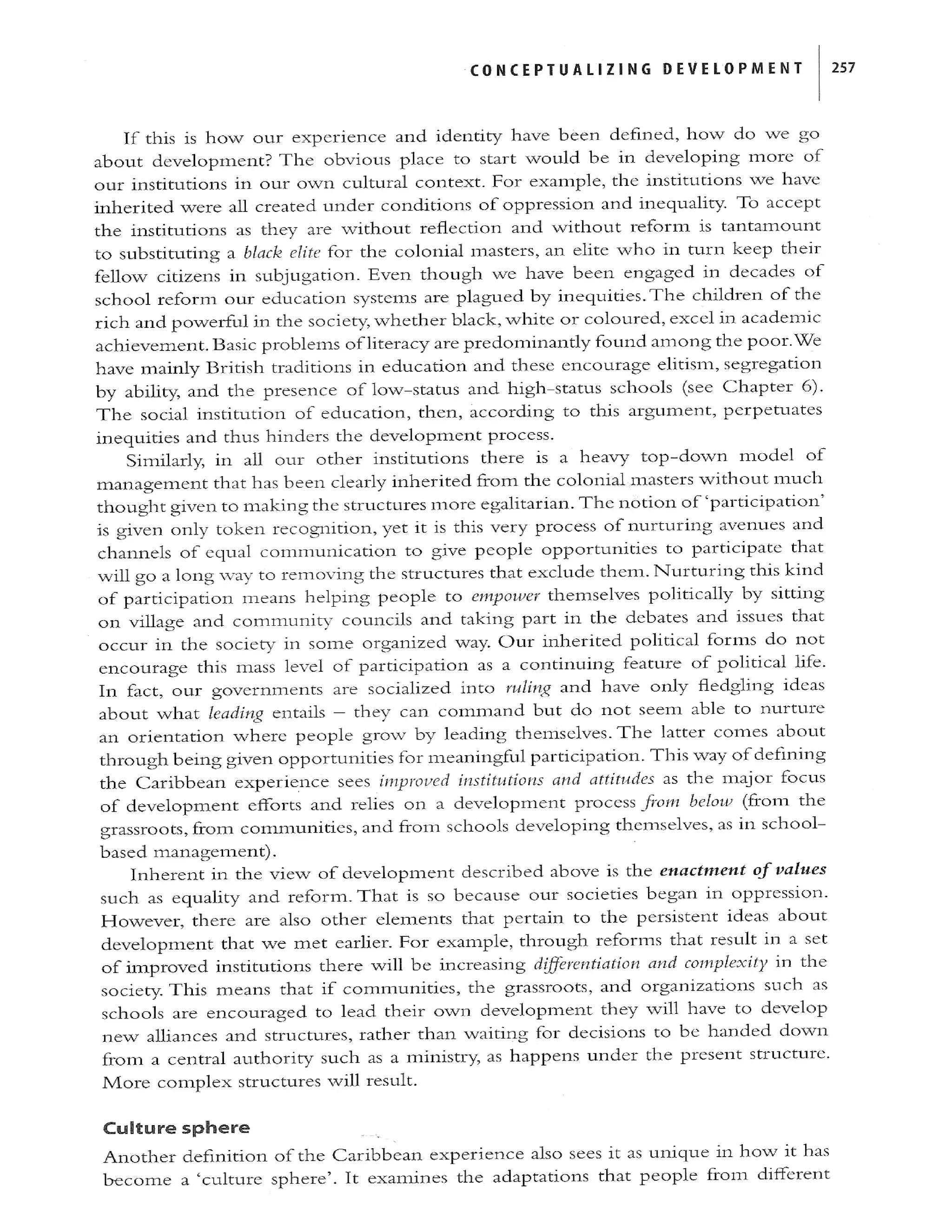 Conceptualizing development | PDF