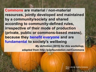 Conceptualizing food as commons | PPTX