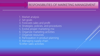 Conceptualizing marketing management | PPTX | Business Administration ...