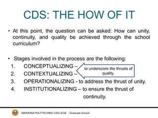 Curriculum Development System: The how of it ? | PPTX