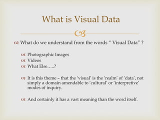 Conceptualizing visual data | PPTX