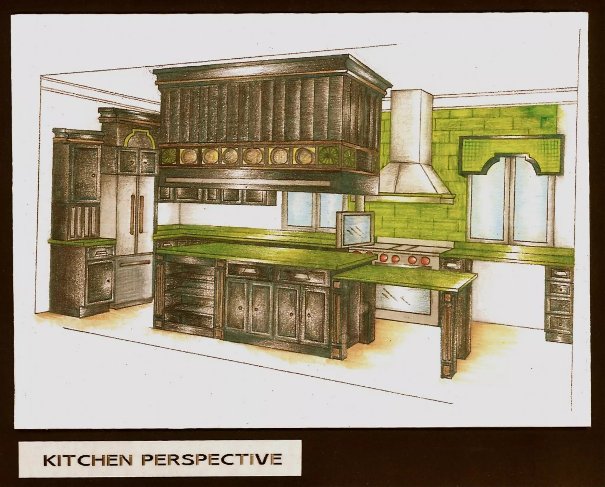 Conceptual Kitchen Design Boards: Kitchen Perspective | PPT
