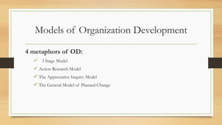 Conceptual knowledge of organizational development | PPT