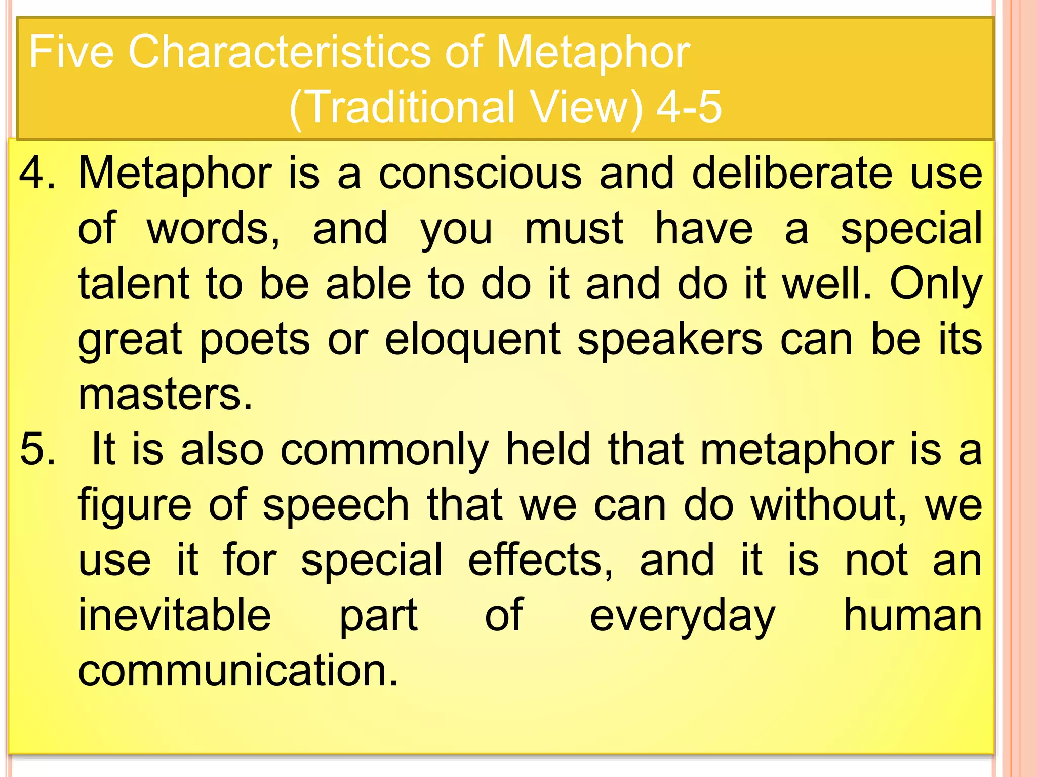 Conceptual metaphors مێتافۆڕی چەمکی | PPTX