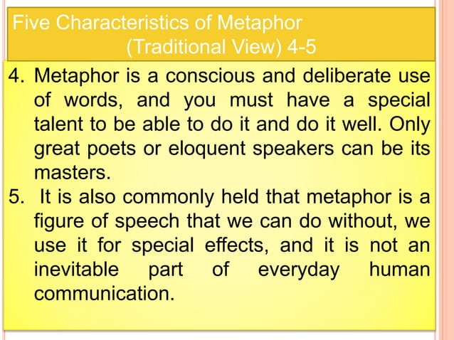 Conceptual metaphors مێتافۆڕی چەمکی | PPTX | Science