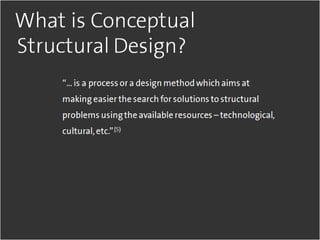 Conceptual Structural Design | PPTX