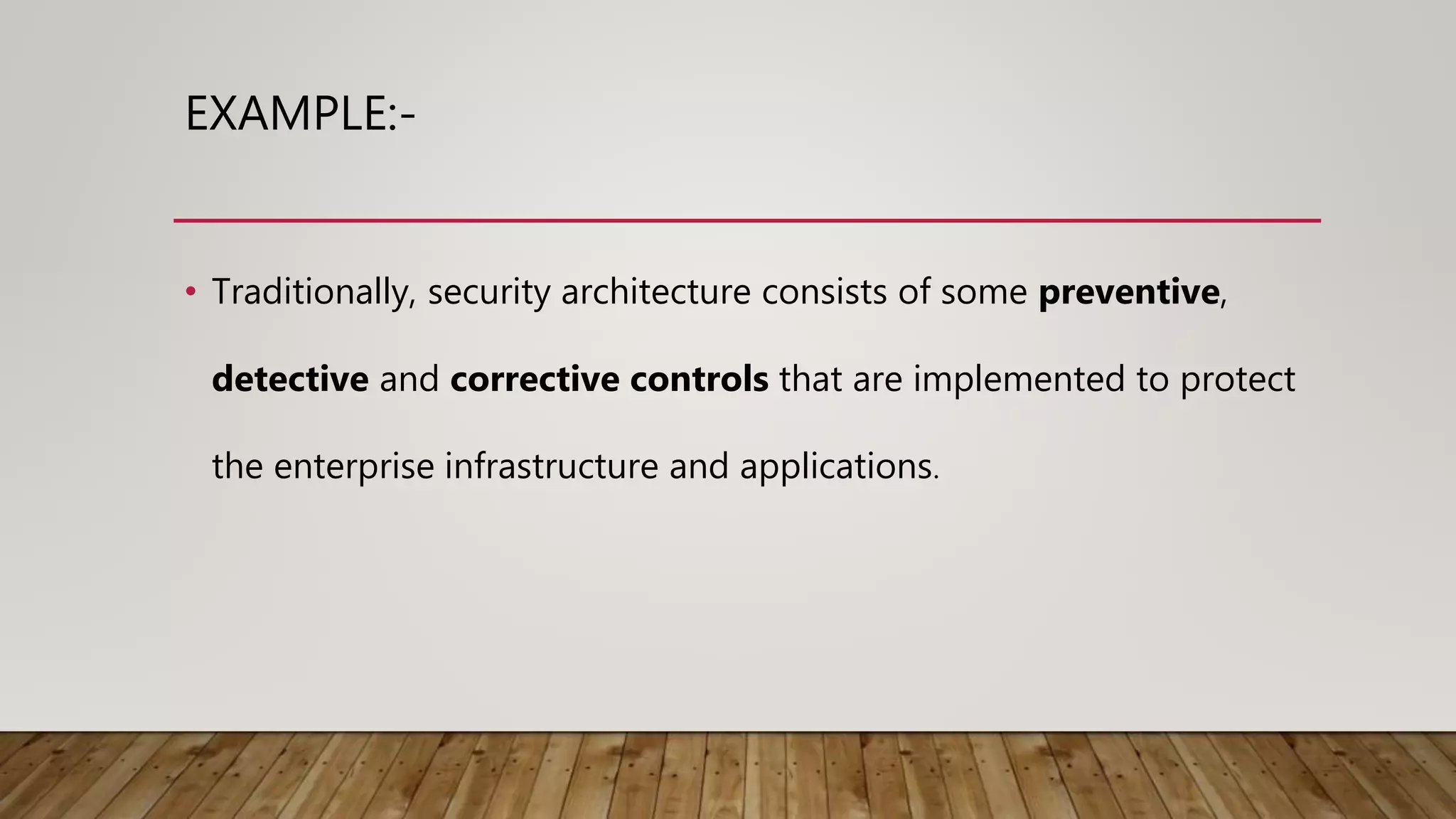 Conceptual security architecture | PPTX