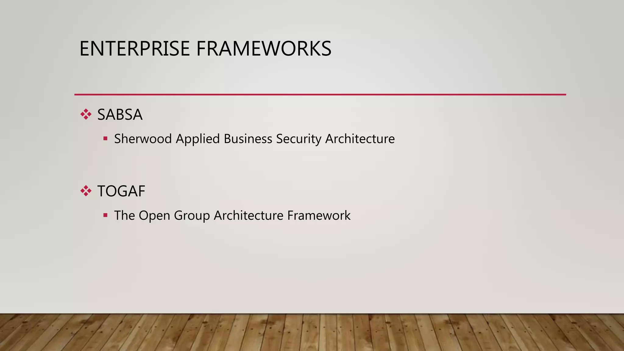 Conceptual security architecture | PPTX
