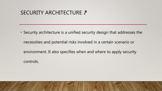 Conceptual security architecture | PPTX