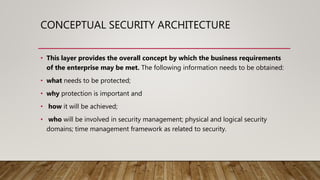 Conceptual security architecture | PPTX