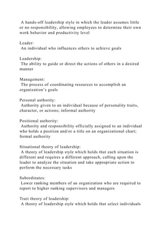 Conceptual skills The ability to see the big picture” and thin.docx ...