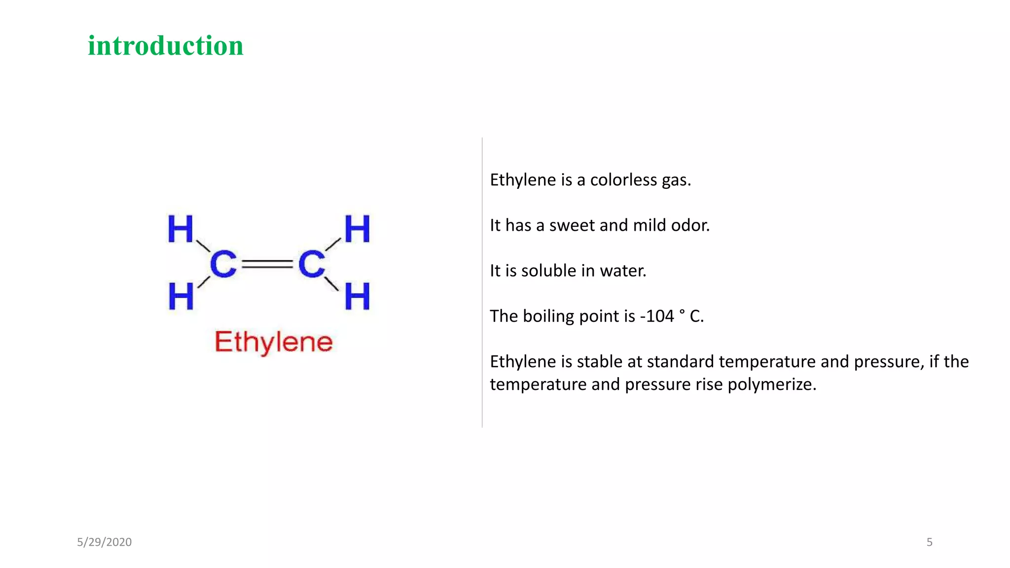 Conceptual study and basic design of ethylene production | PPTX