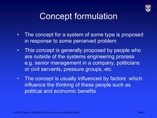 Conceptual systems design | PPTX
