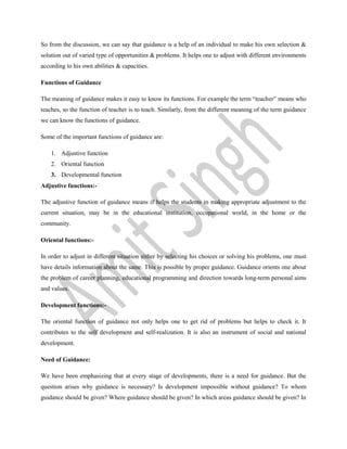 Conceptual understanding guidance | PDF