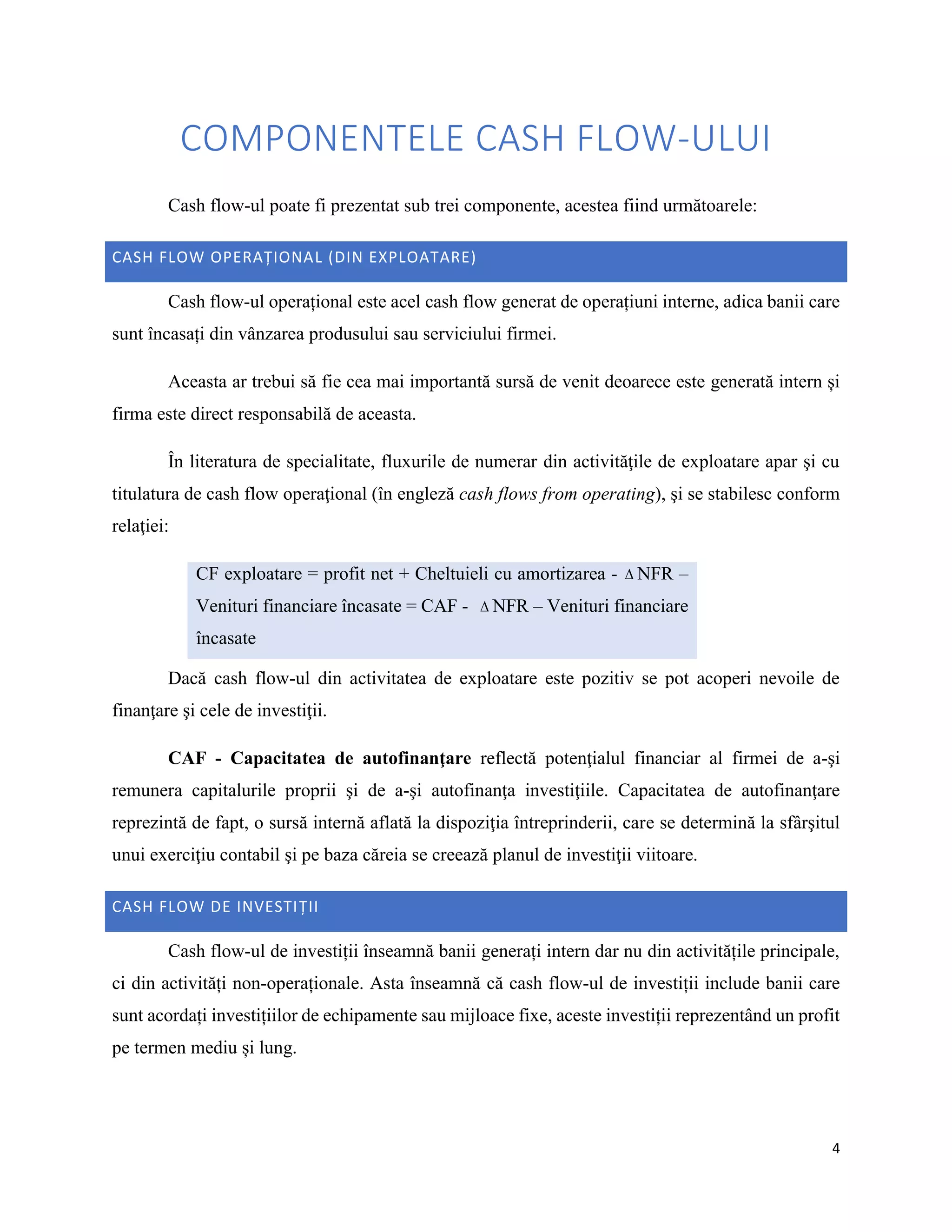 Conceptul de cash flow | PDF