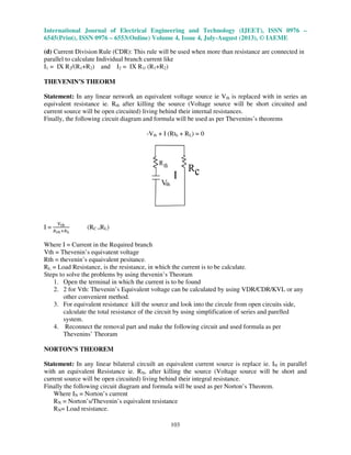 Concept & verification of network theorems | PDF | Computer Networking | Computing