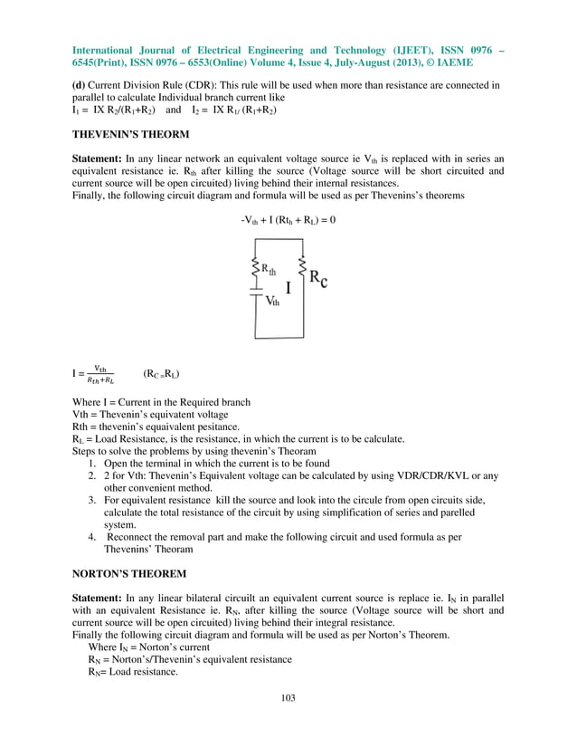 Concept & verification of network theorems | PDF | Computer Networking | Computing