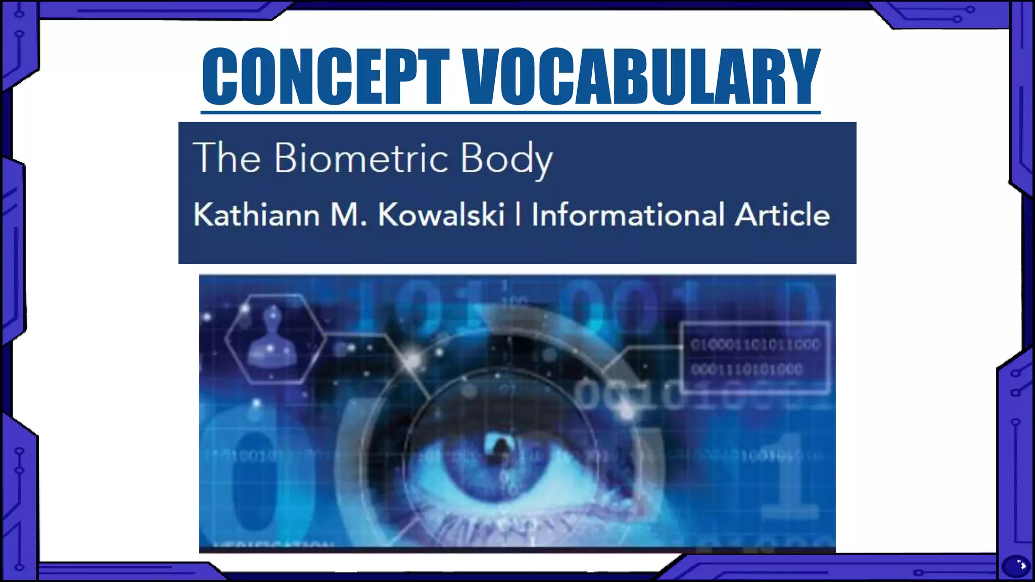 Concept Vocabulary- The Biometric Body.pptx