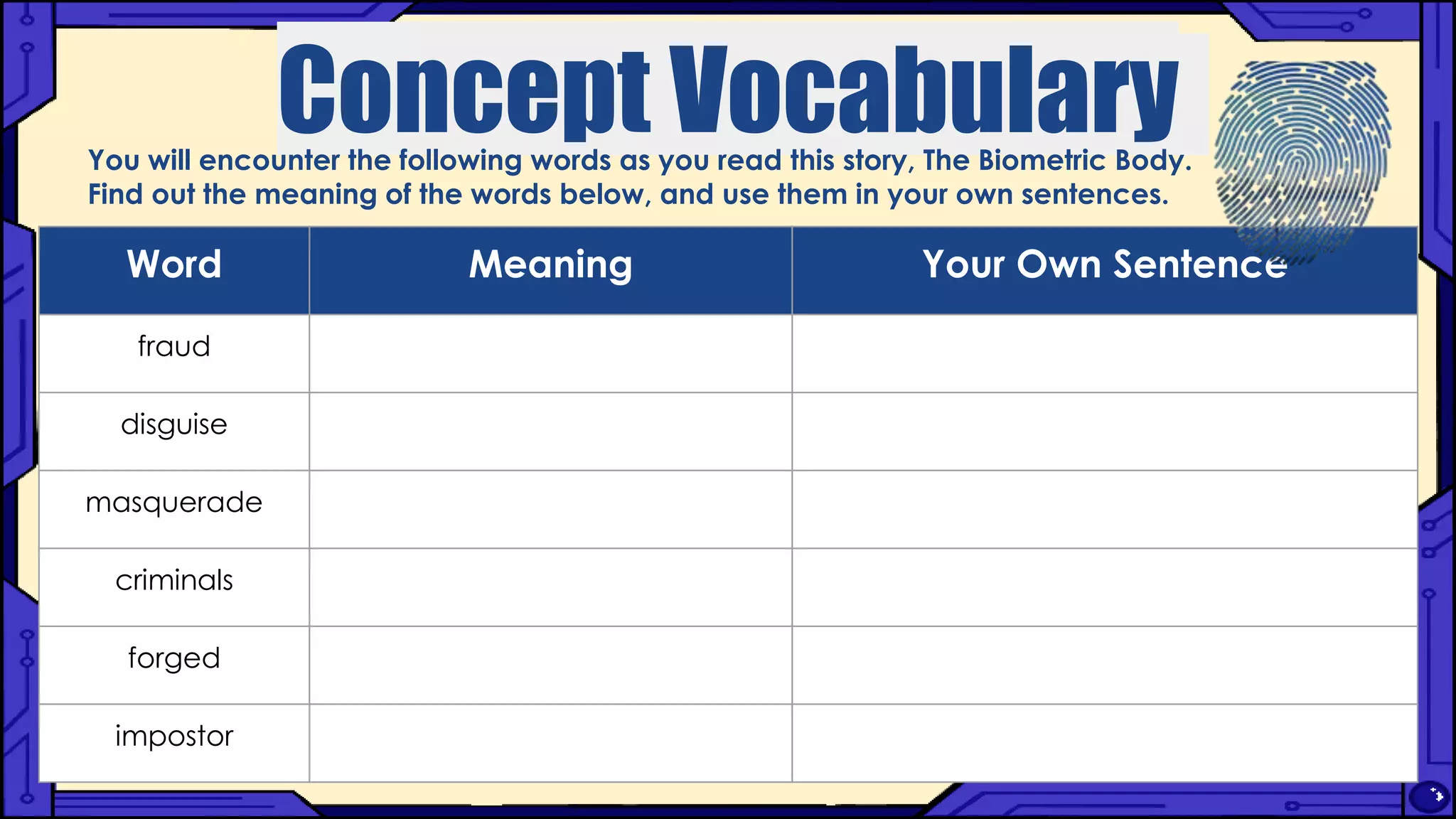 Concept Vocabulary- The Biometric Body.pptx