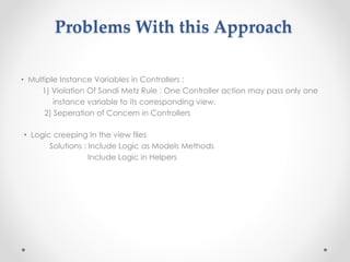 Concerns and Presenters in Rails | PPTX