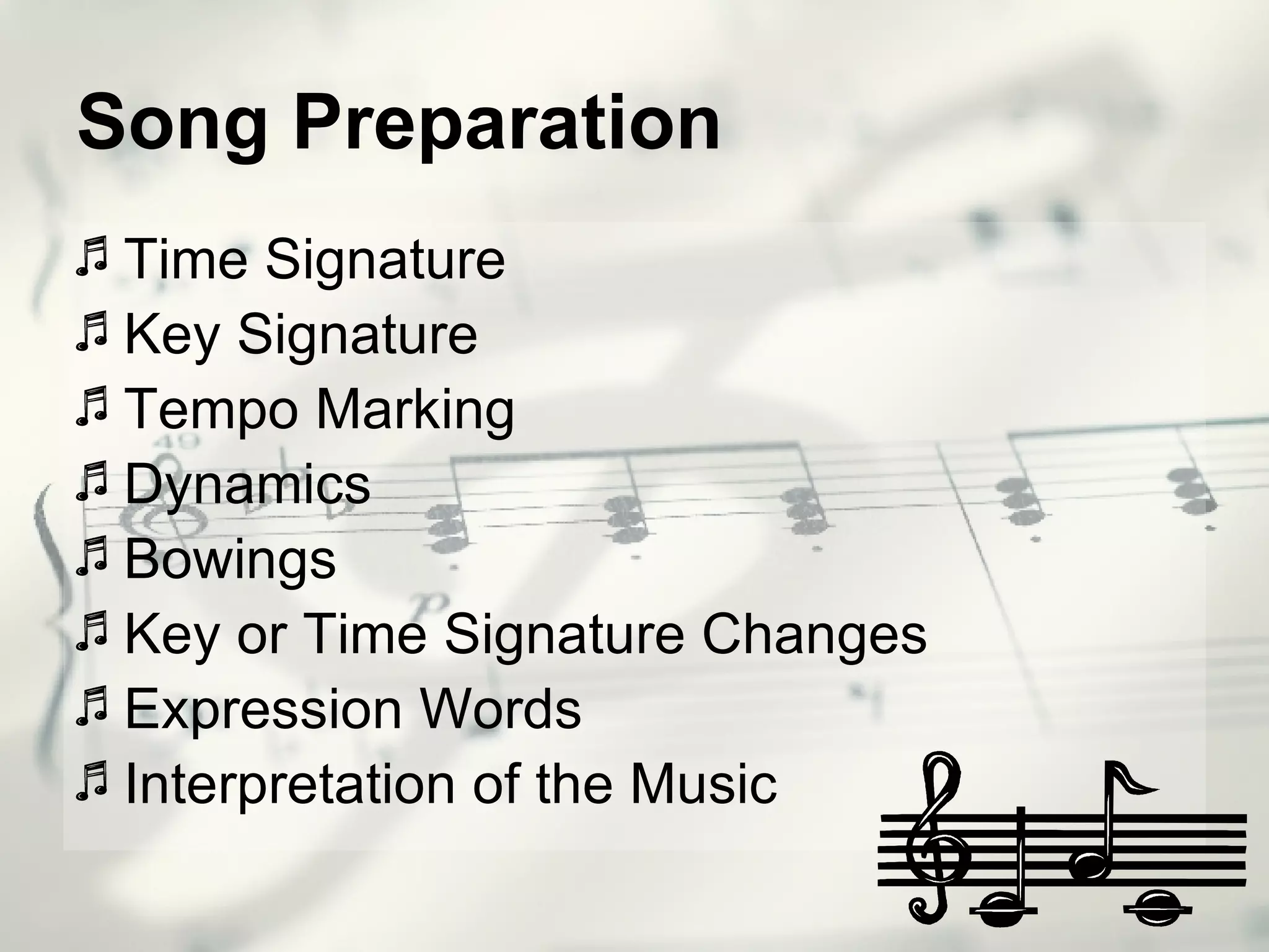Concert Preparation | PPT