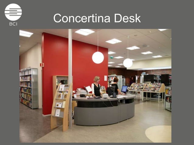 Concertina Desk System: The Modern Library Circulation-Reference ...