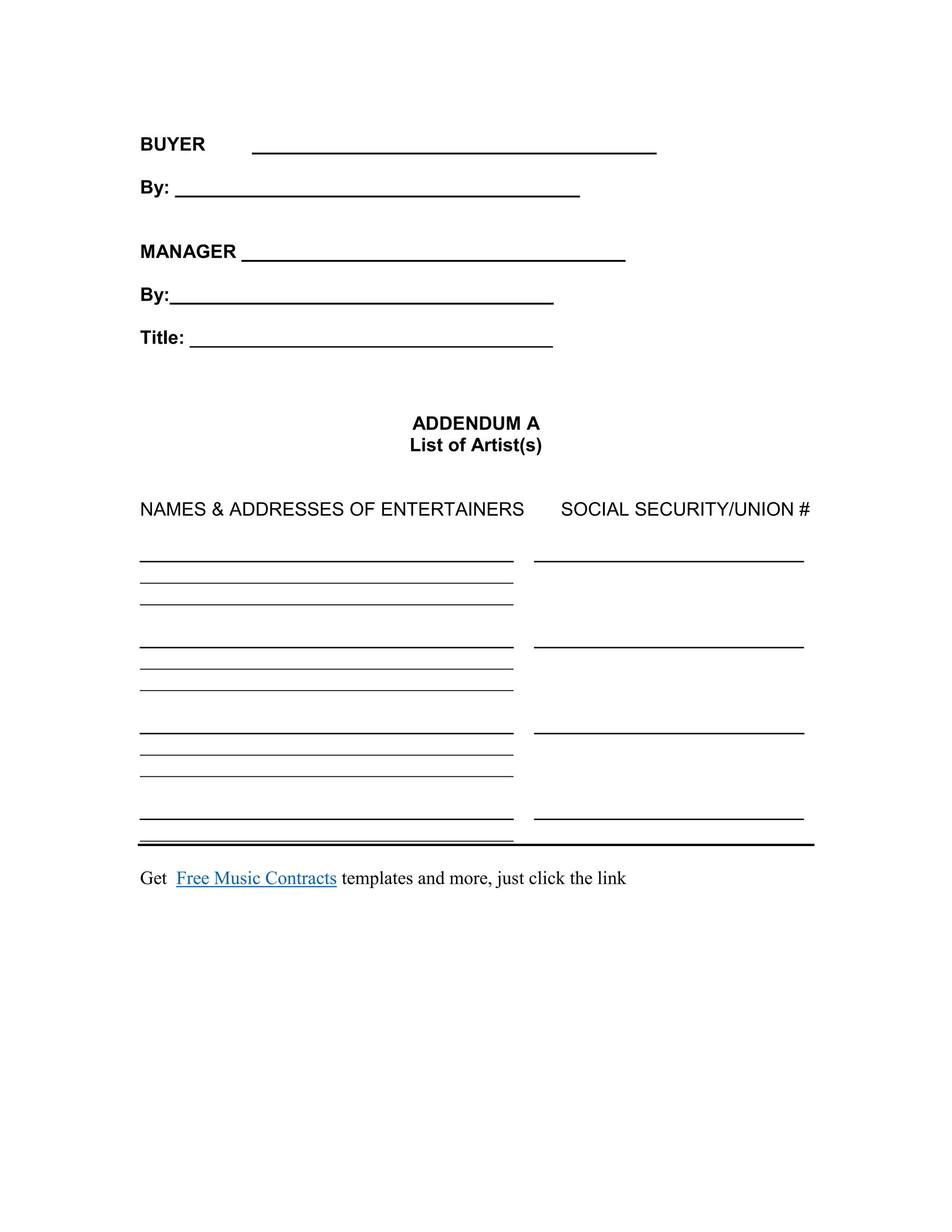 Concert performance contract | PDF