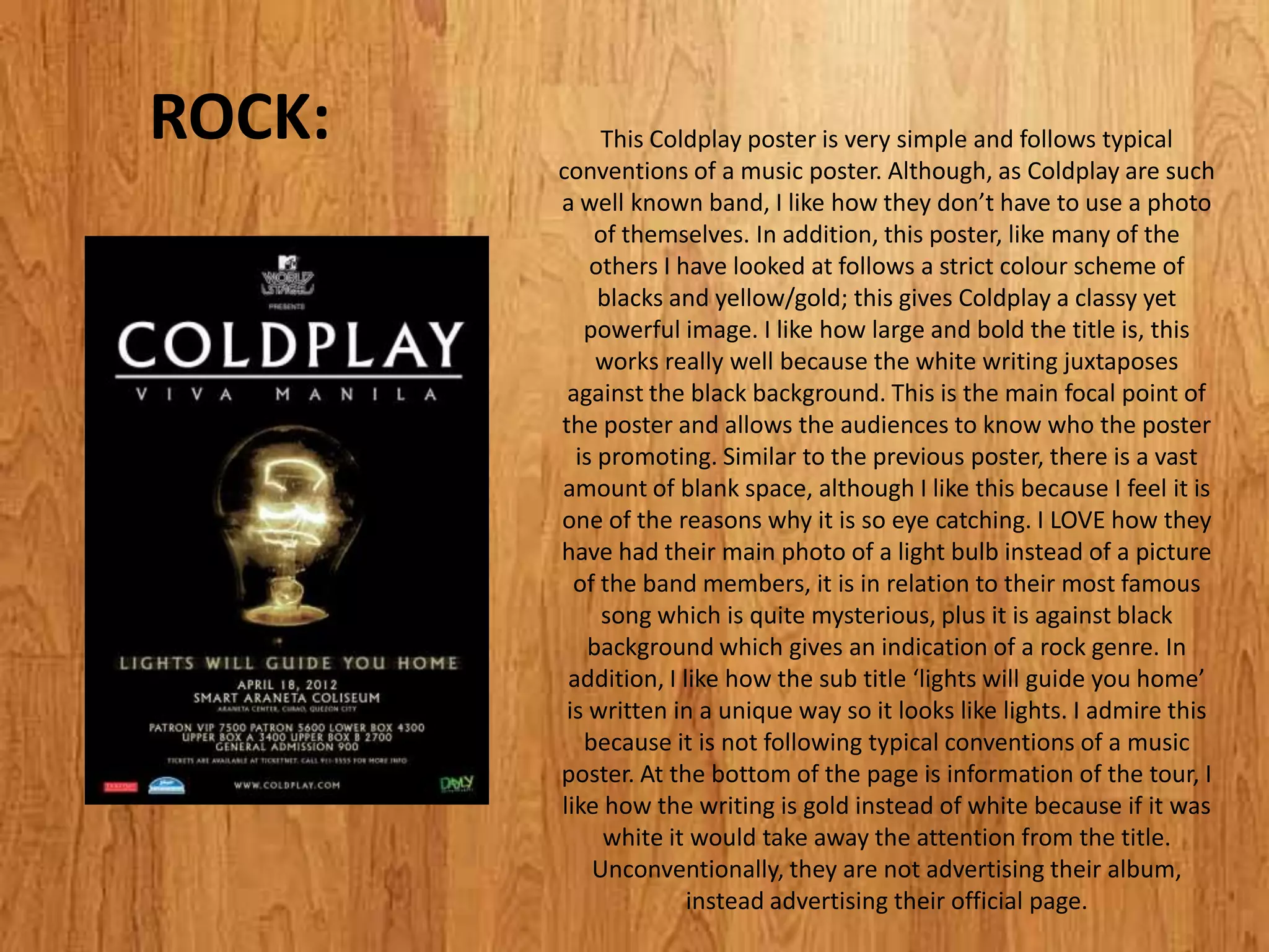 Concert Poster Analysis | PPTX