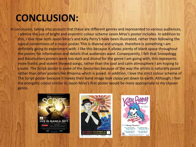 Concert Poster Analysis | PPTX | Contemporary Hits/Pop/Top 40 | Music