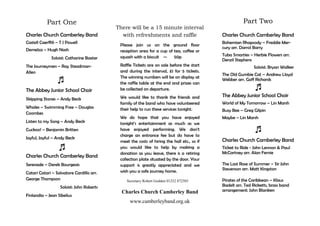 Upper Junior Choir Concert Programme | PPT