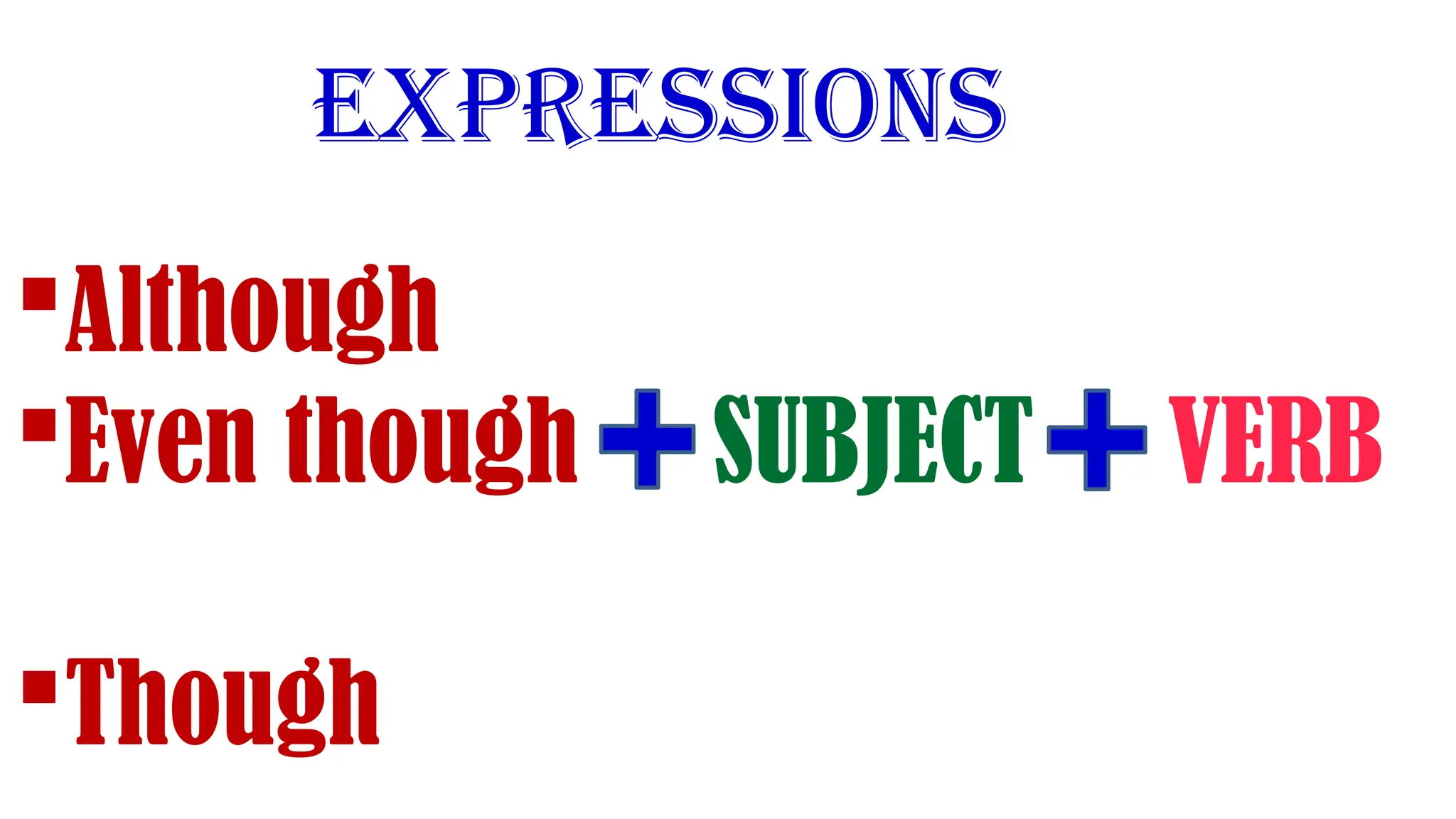 concession and contrast, grammar, exercises | PPTX