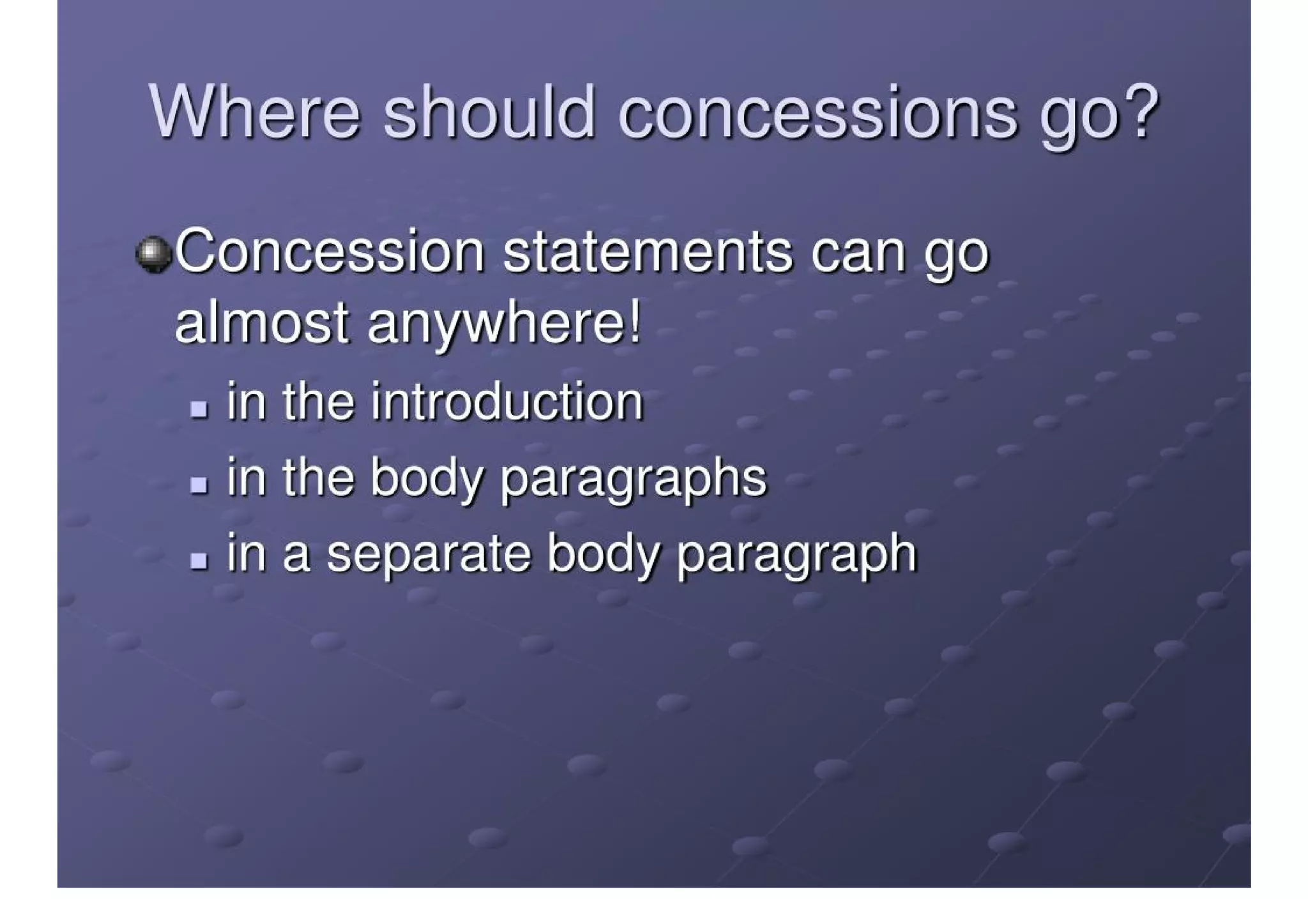 Concession As A Persuasive Writing Technique | PPT