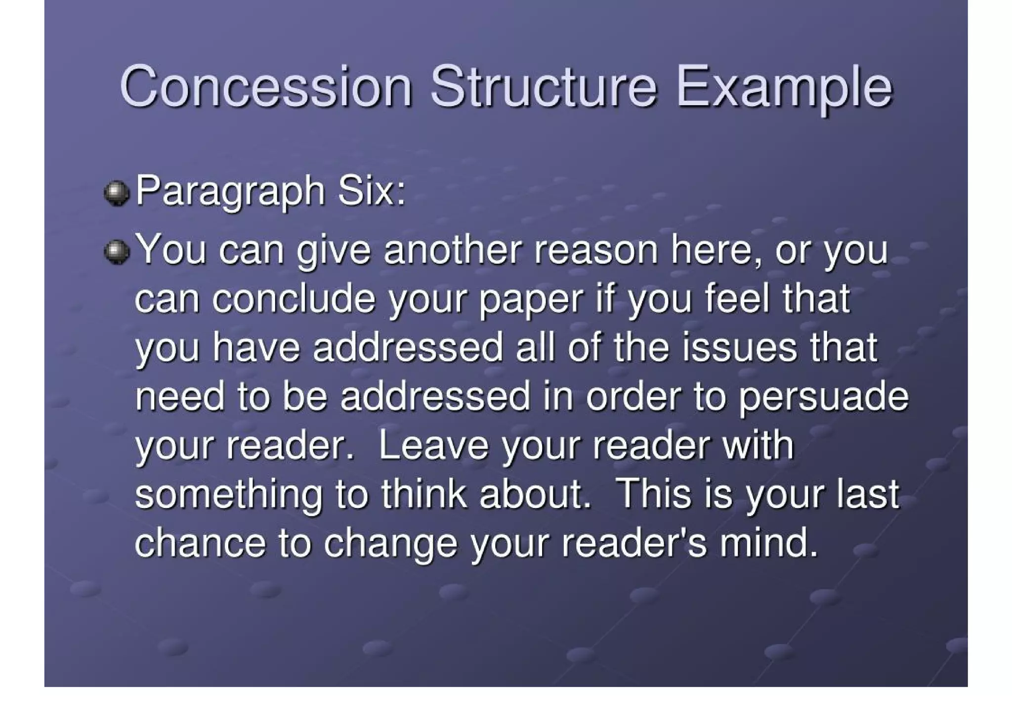 Concession As A Persuasive Writing Technique | PPT