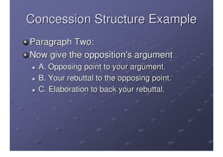 Concession As A Persuasive Writing Technique | PDF