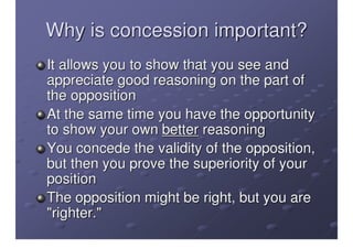 Concession As A Persuasive Writing Technique | PPT | Free Download