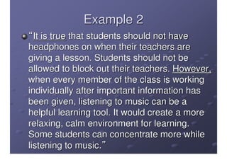 Concession As A Persuasive Writing Technique | PPT