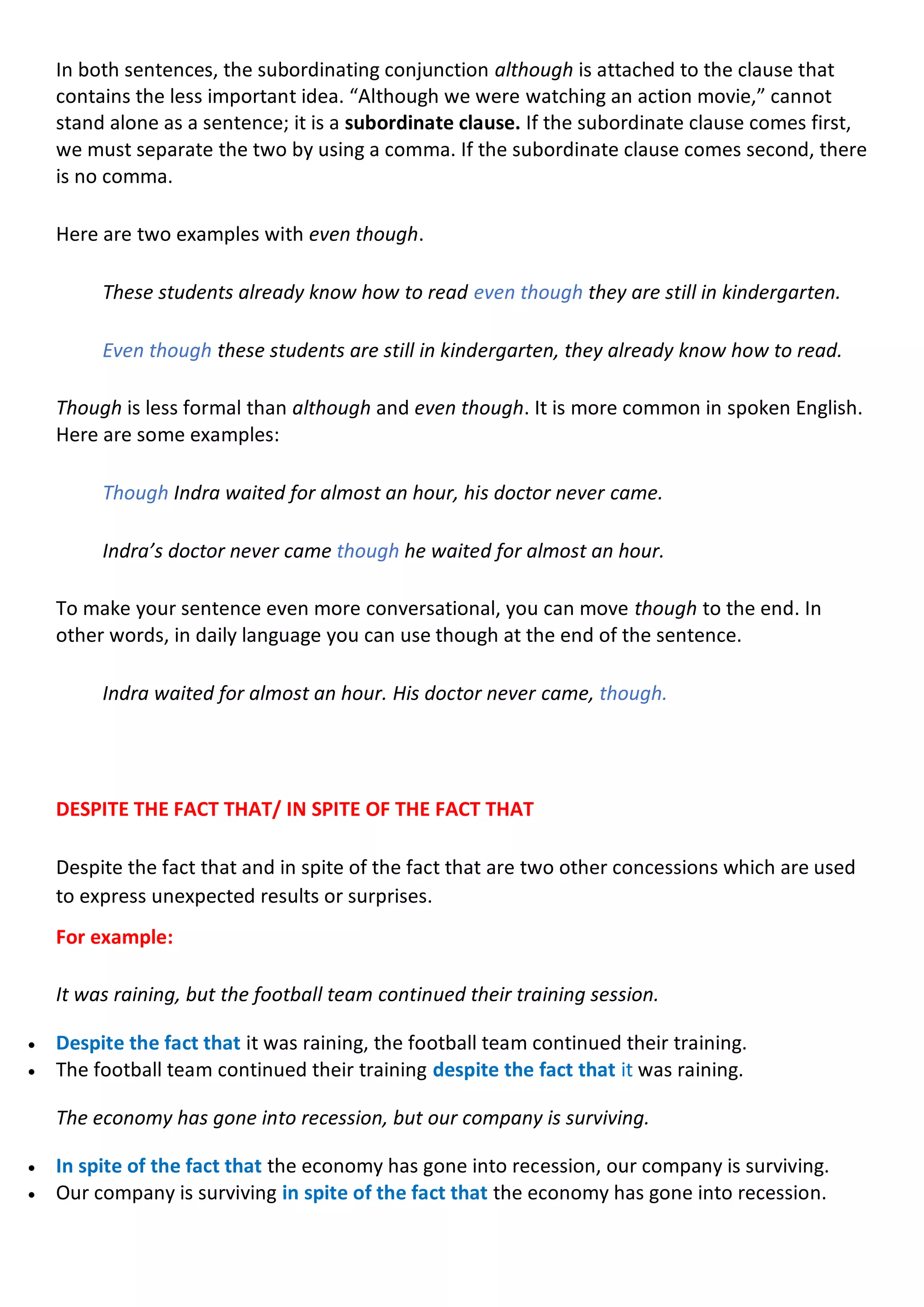 Concession Clauses | PDF