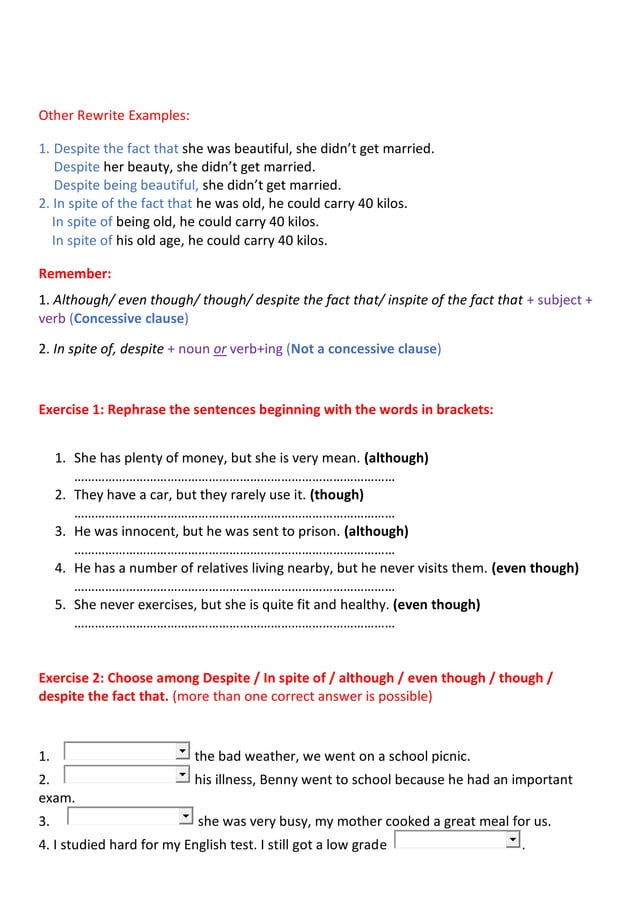 Concession Clauses | PDF