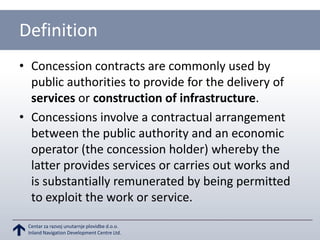Concessions - new EU regulation | PPTX | Developmental Sites | Real Estate