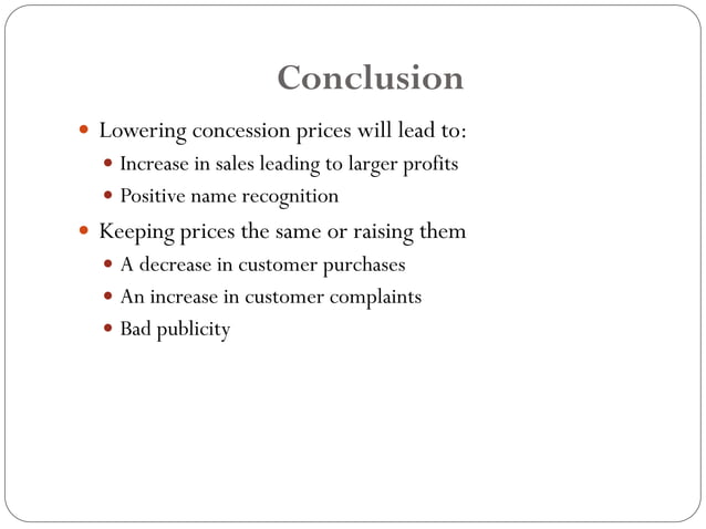 Concession stand prices | PPT