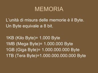 Concetti Di Base Di Informatica | PPT