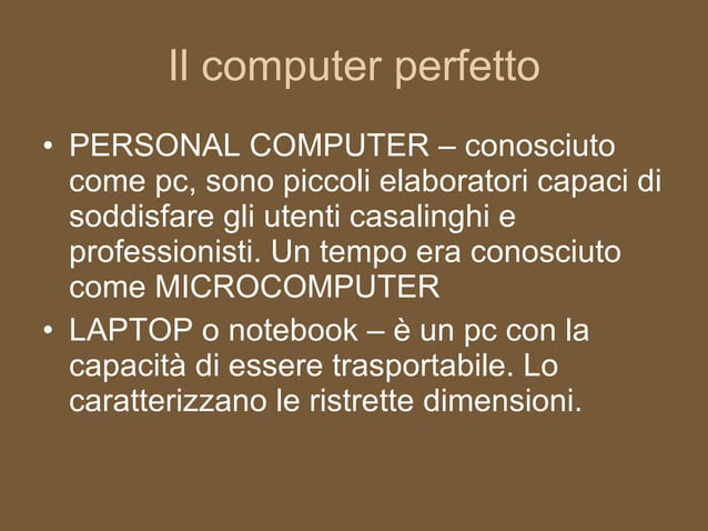 Concetti Di Base Di Informatica | PPT