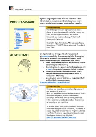 concetti chiave coding.pdf | Programming Languages | Computing