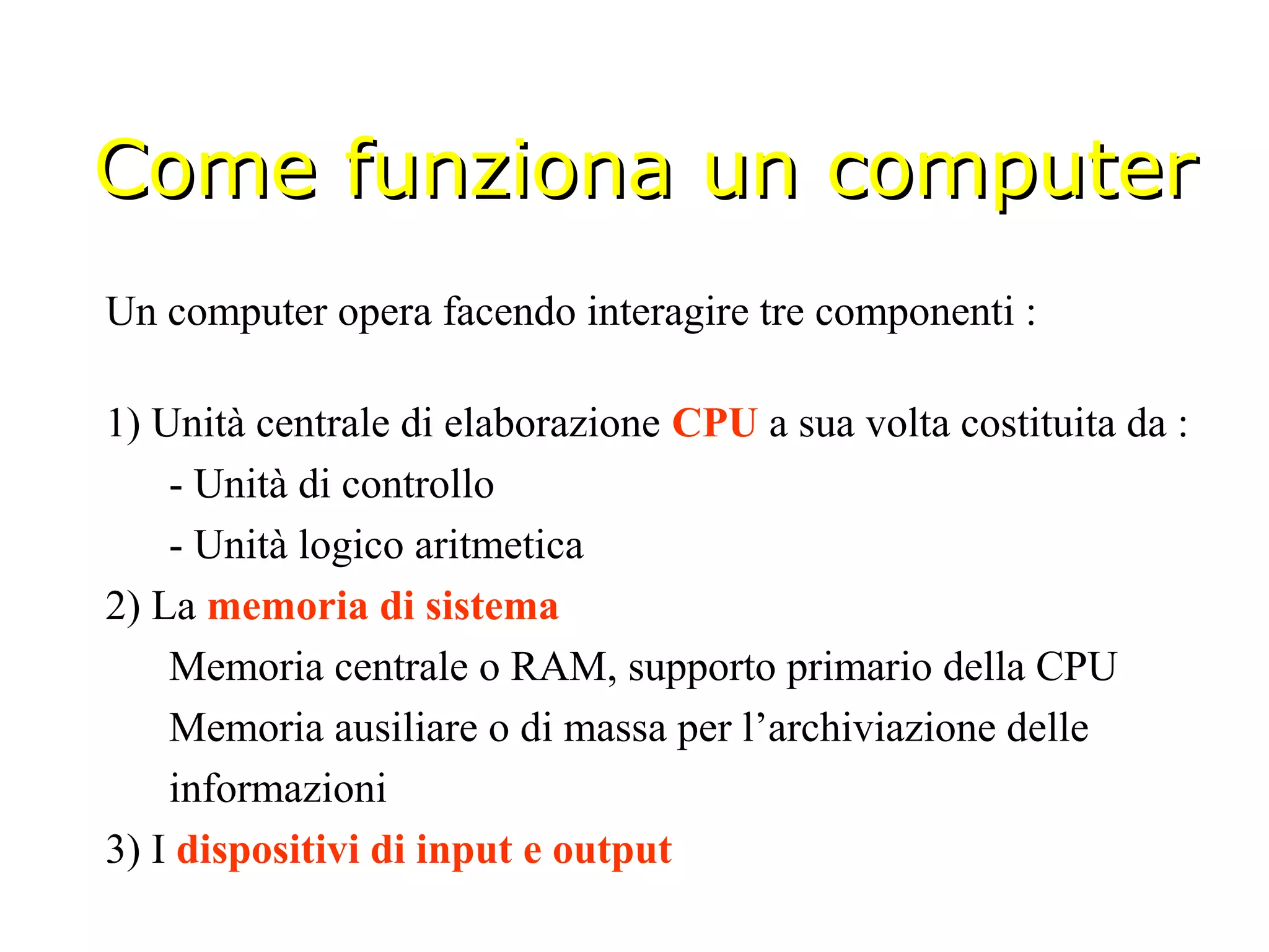 Concetti di base | PPT